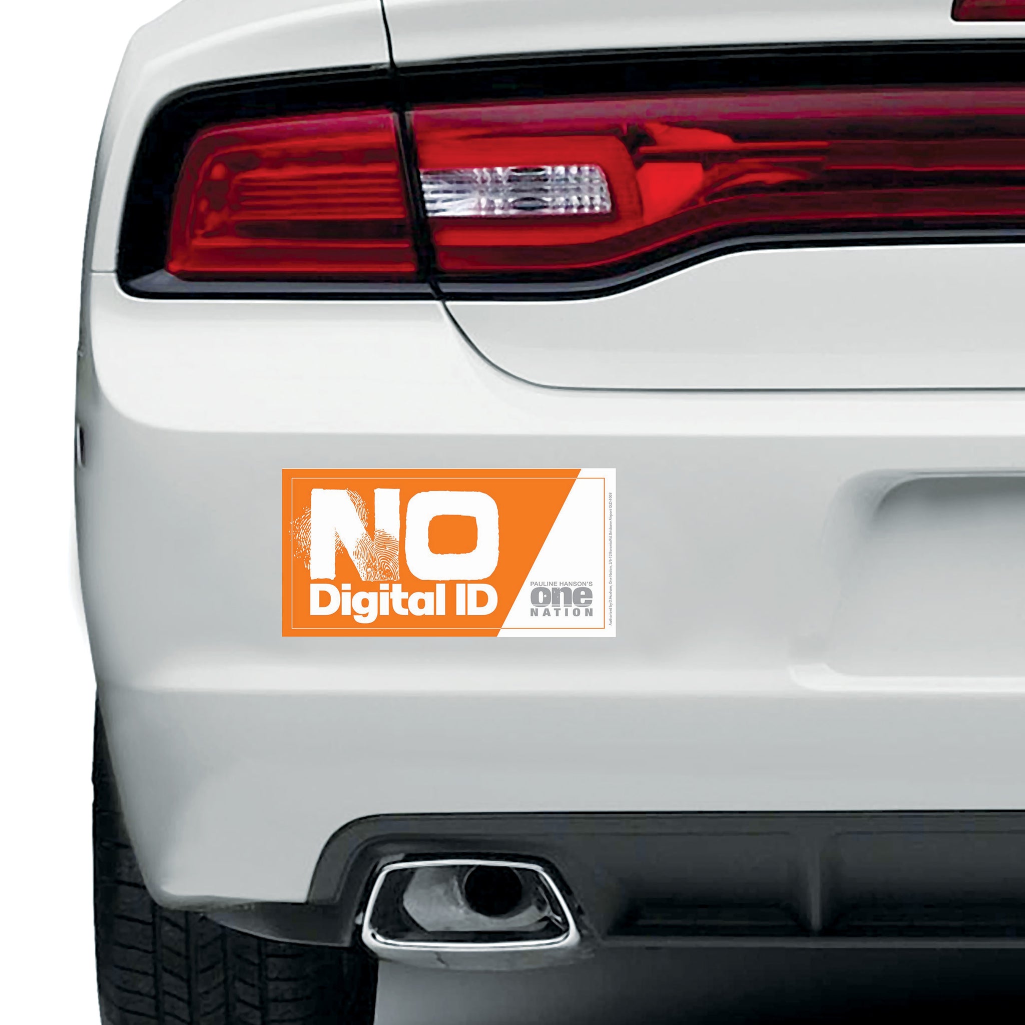 Official No Digital ID Sticker